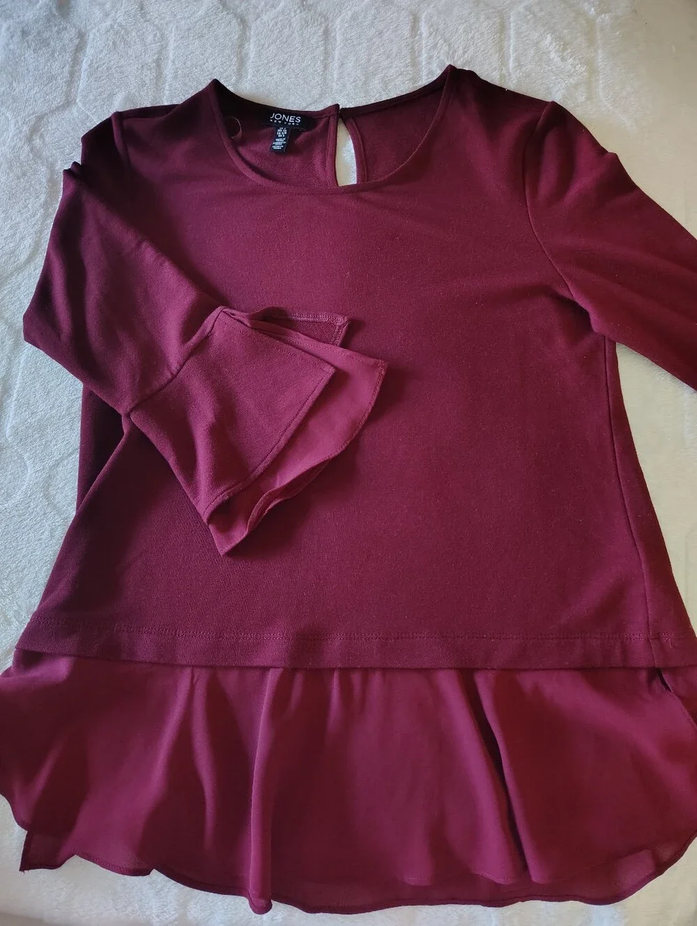 Jones New York | Tops | Jones New York Wine Red Top | Poshmark